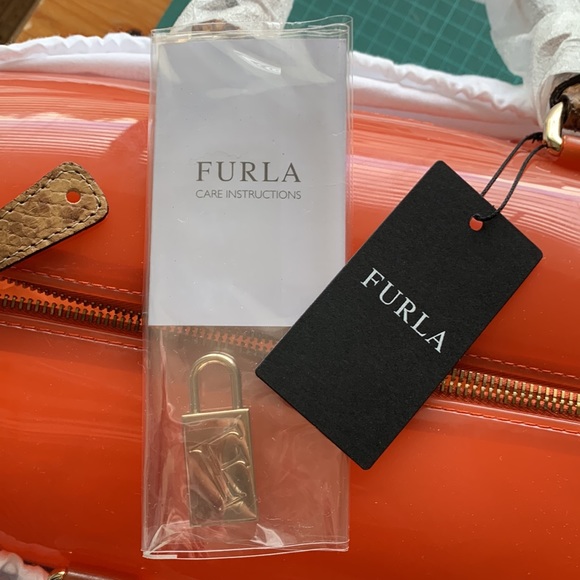 Furla | Bags | Furla Orange Wicker Candy Satchel | Poshmark